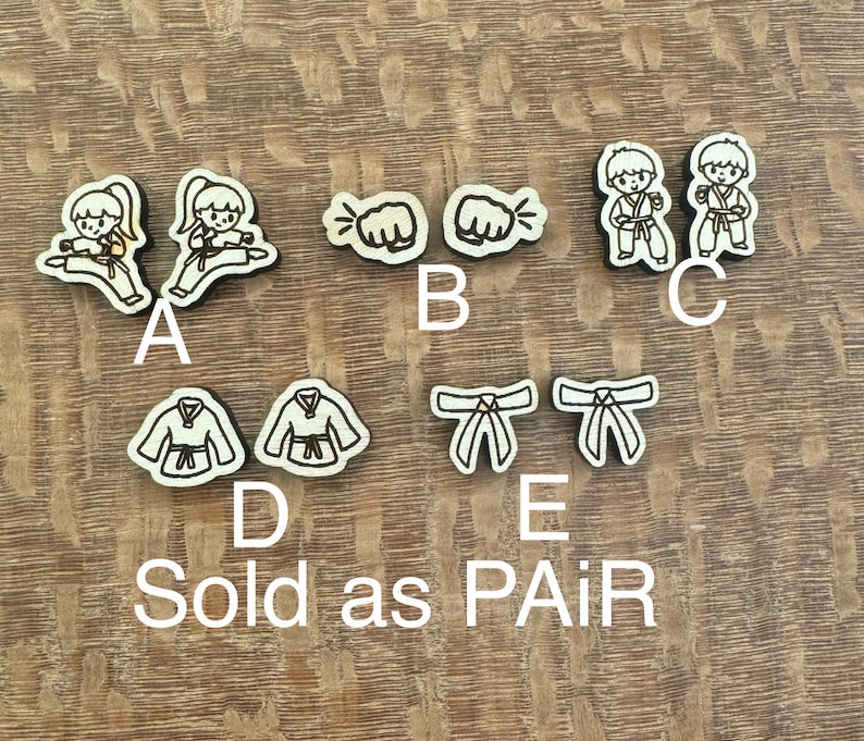 Karate Stud Blank Pair - Etsy