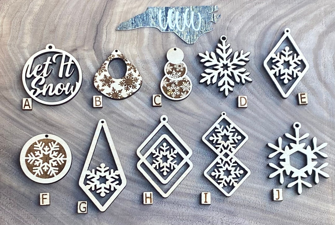 Snowflake, Let It Snow, Snowman PAIRS - Etsy