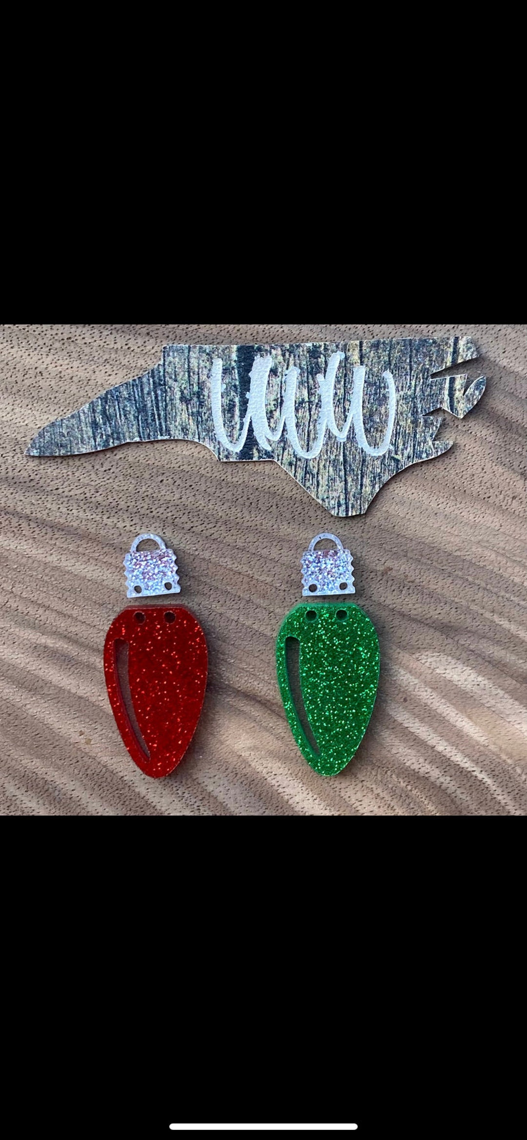 Red or Green Light Bulb Acrylic Dangle PAIRS - Etsy