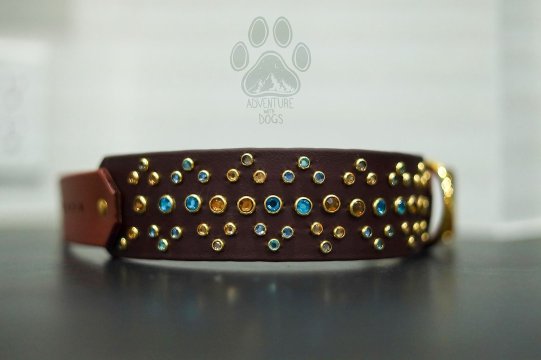 The Fable Biothane Bling Collar Preciosa Crystal Dog Collar, Dog Collar ...