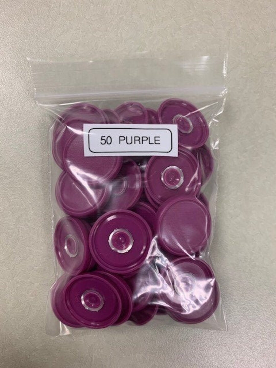 50 Purple Caps - 23mm - Etsy