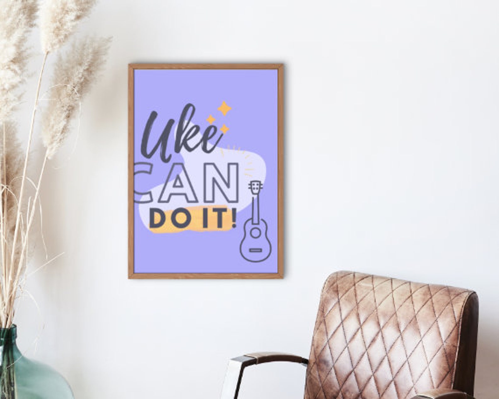 Uke Can Do It- Ukulele Art Wall - Etsy