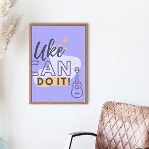 Uke Can Do It- Ukulele Art Wall - Etsy