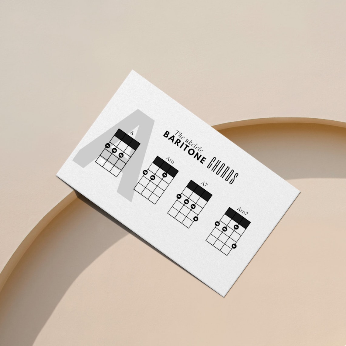 BARITONE CHORDS - Printable Cards - Etsy