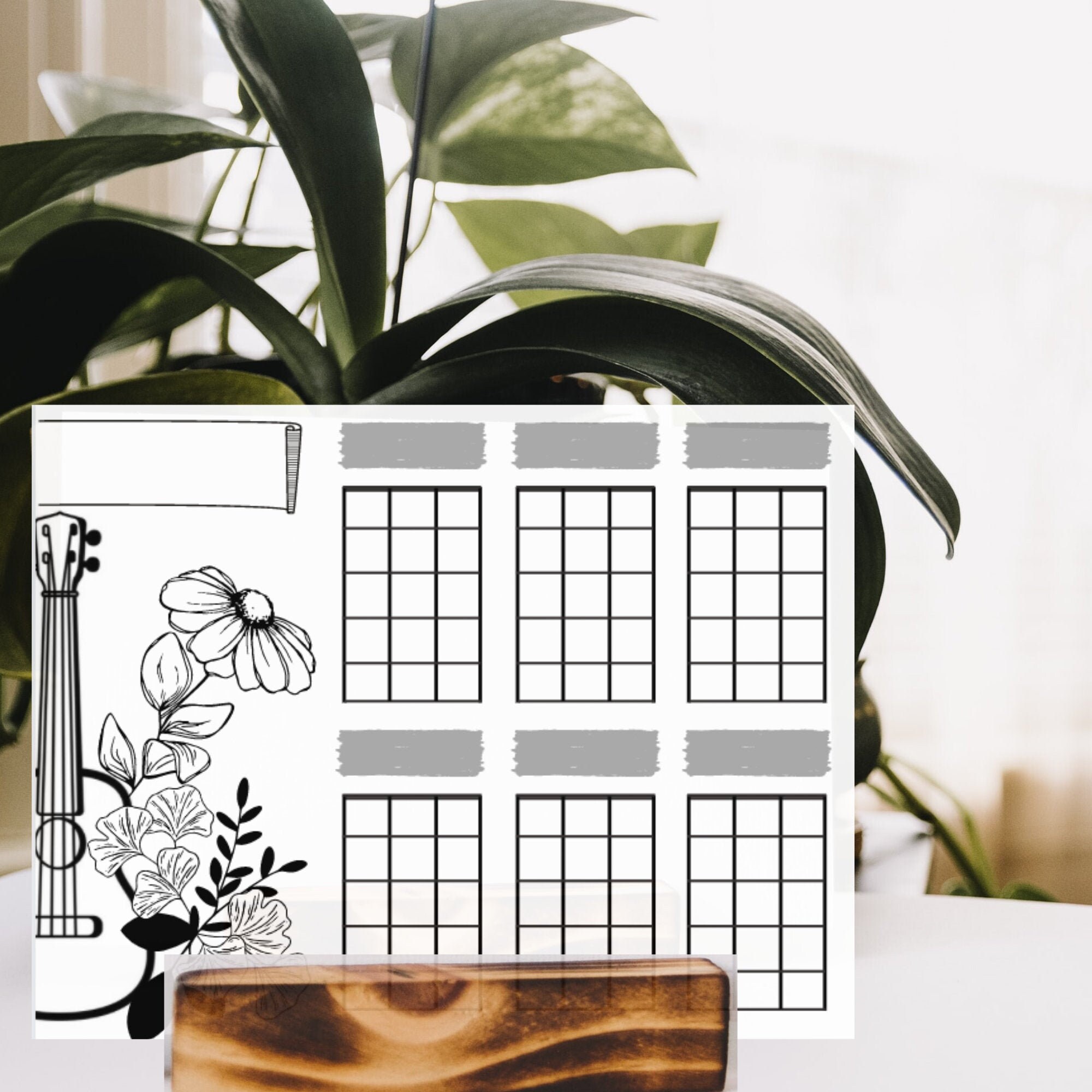 Ukulele, Guitar - PRINTABLE Study Cards | Tarjetas De Estudio Ukulele O ...