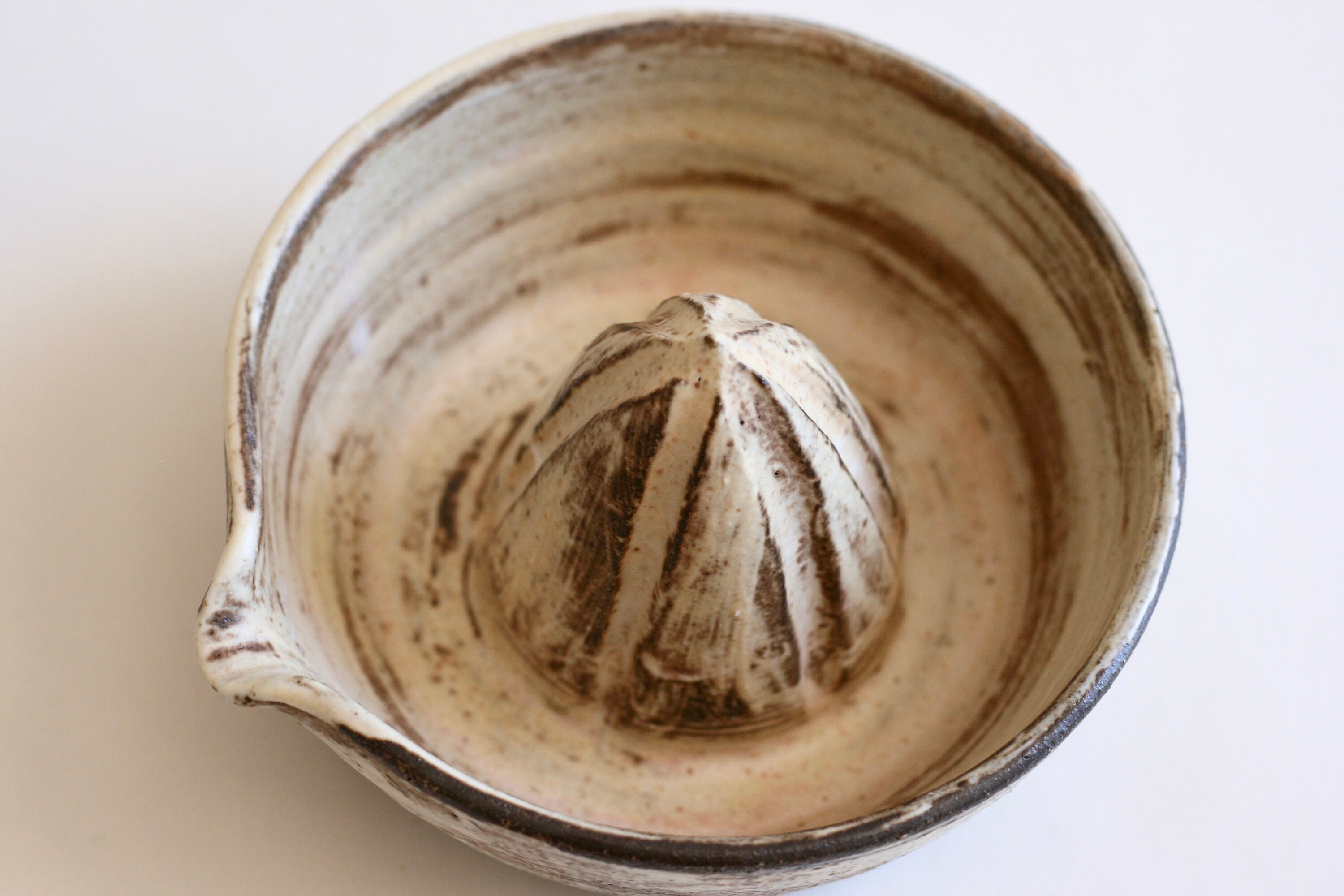 Cream Ceramic Juicer Pottery Citrus Juicer Bowl Lemon - Etsy