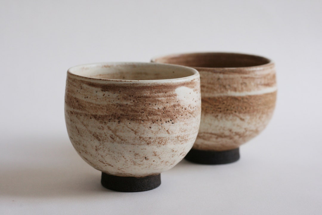 Buy Handmade Cream Ceramic Cup | Handmade Tea Bowl | Ceramic Small Bowl ...