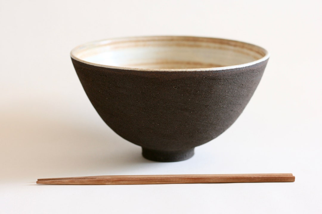 Handmade Black Ramen Bowl | Ceramic Soup Bowl | Japanese Style Pottery ...