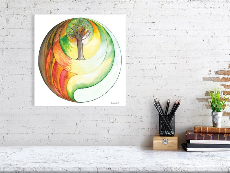 Tree of Life Circle - a Limited Edition Print of an Original Artwork - Etsy