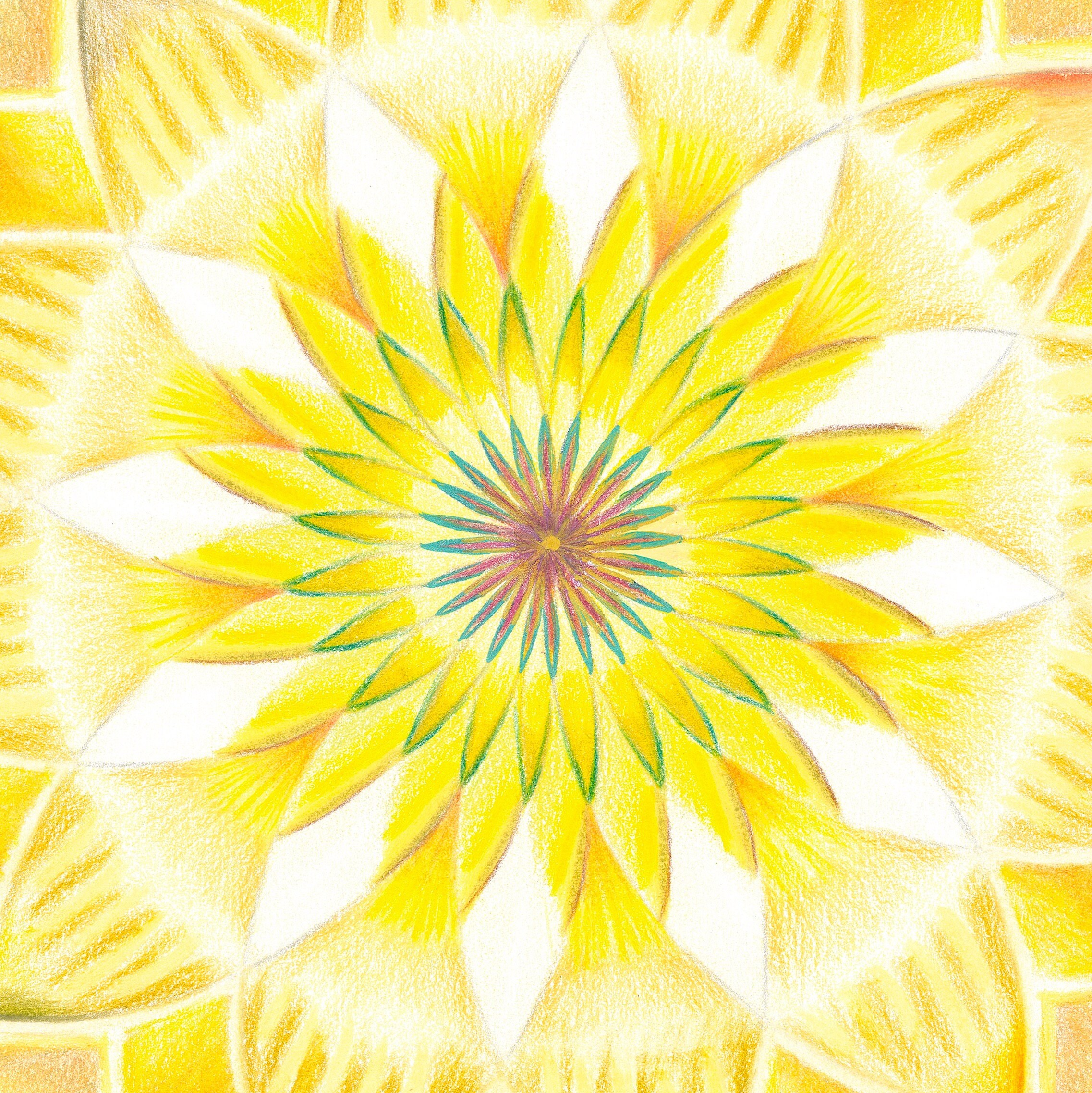 Brilliant Sun Mandala Art Print Wall Decor | Etsy