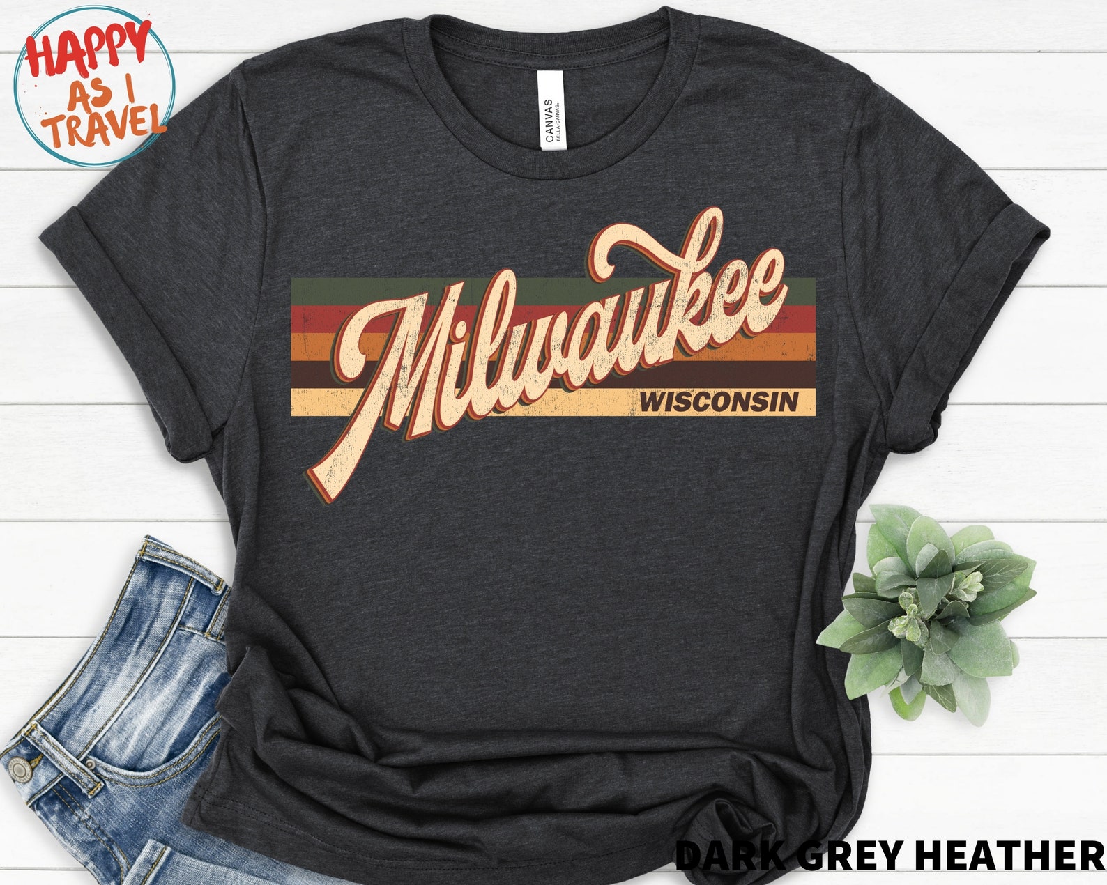 Milwaukee Vintage T-Shirt Gift / Milwaukee Wisconsin / | Etsy