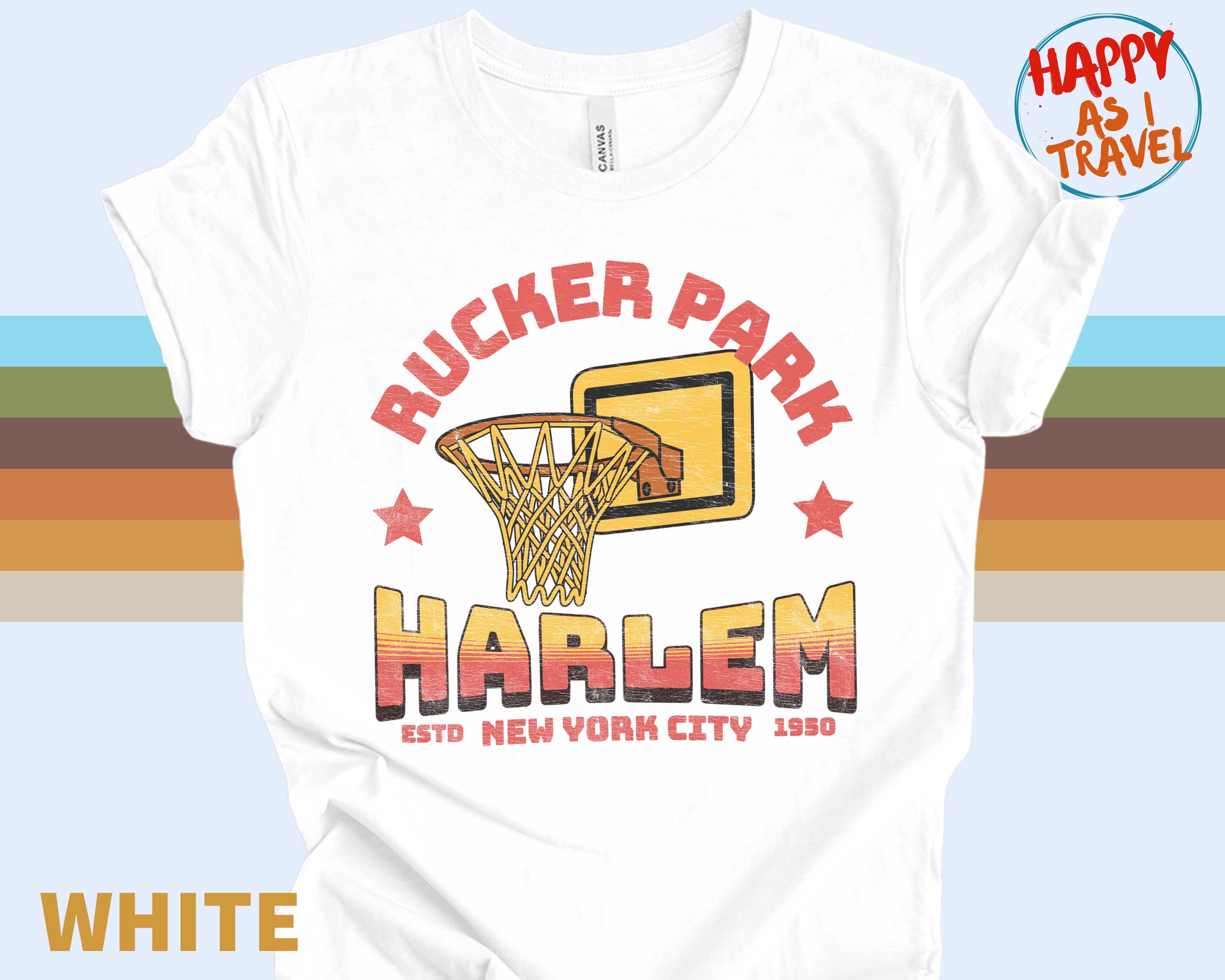 Retro Rucker Park Harlem T-shirt: Vintage NYC Souvenir Tee - Etsy