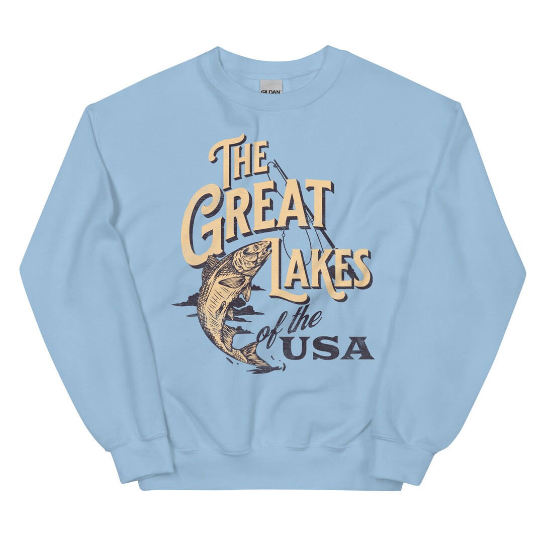 Retro the Great Lakes of USA, Outdoor, Vintage Distressed Style ...