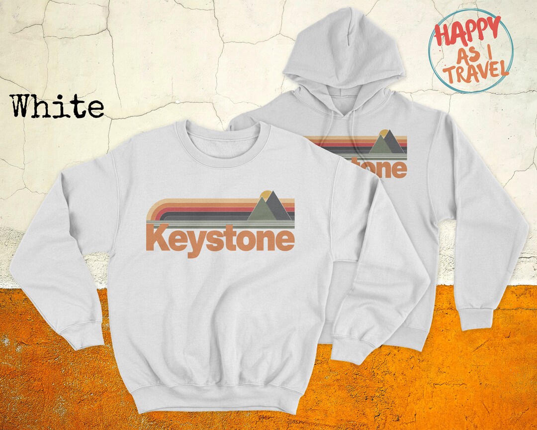Keystone, Colorado Crewneck Sweatshirt - Hoodie - Retro Mountain ...