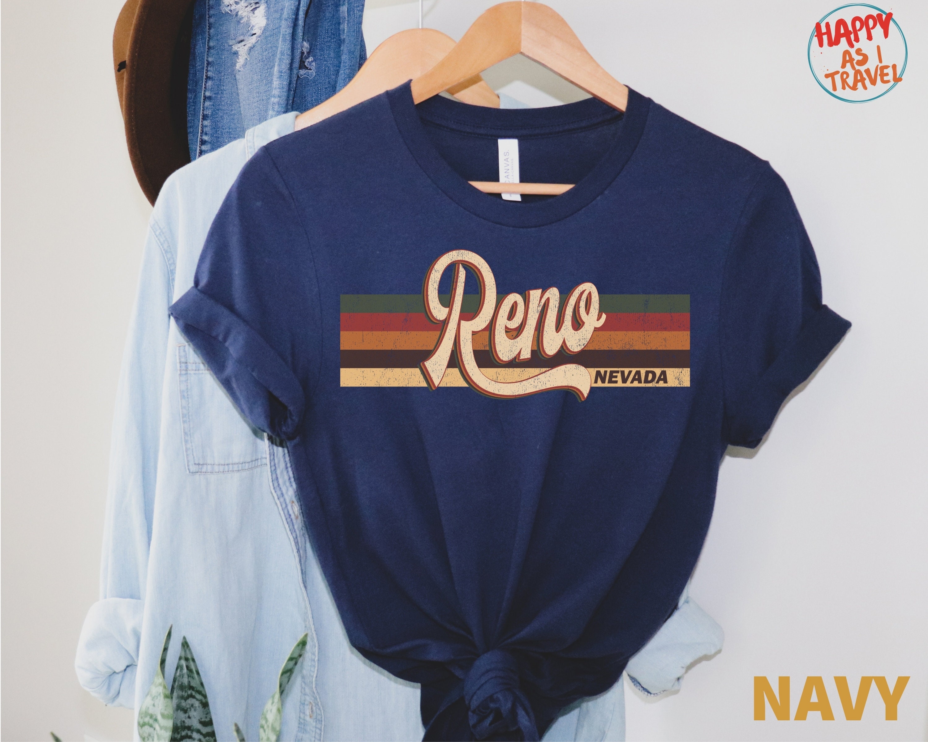 Reno Vintage T-Shirt Gift / Reno Nevada / Reno Tourist T-Shirt | Etsy