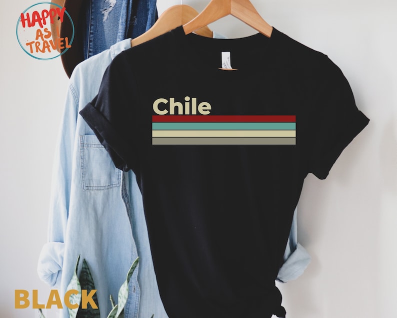 Chile Retro T-shirt Gift / Chile Vintage/ Chile Tourist - Etsy UK