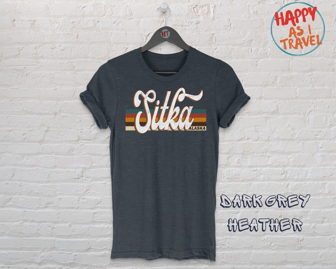 Vintage 70s 80s Style Sitka Alaska Tshirt, Sitka AL Shirt, Retro Womens ...
