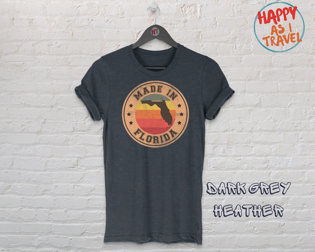 Florida Vintage Retro T-shirt Gift | Florida Travel Tee | Retro Florida ...