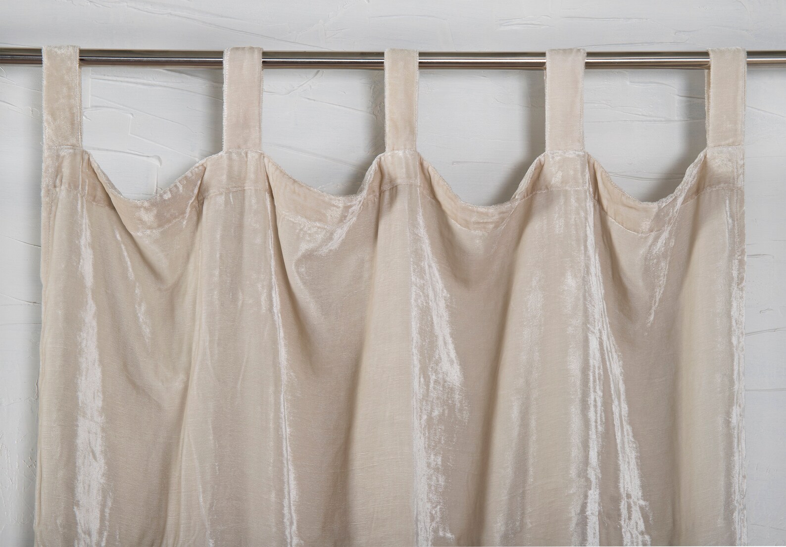 Luxury Soft Velvet Curtain Ivory Velvet Curtain Boho Window | Etsy