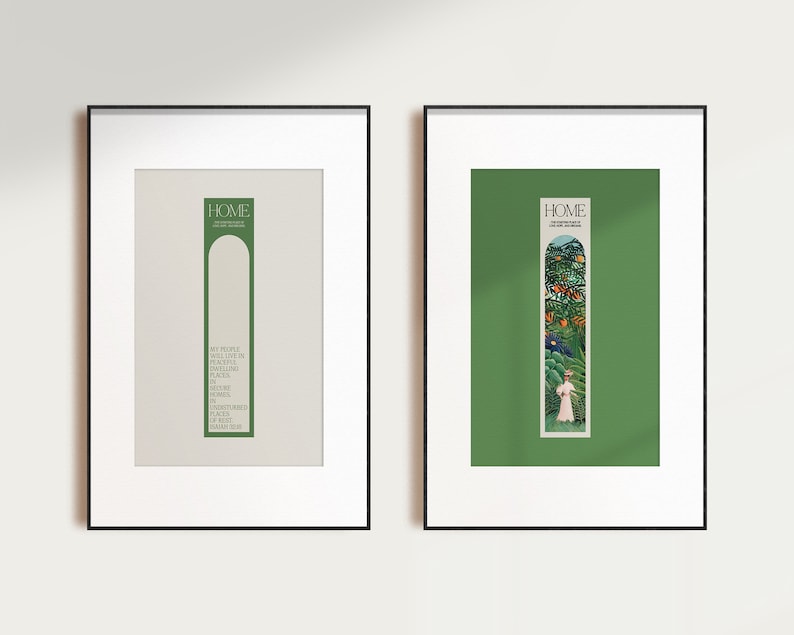 Printable Wall Art Set of 2 HOME Graphic Design Wall Art - Etsy