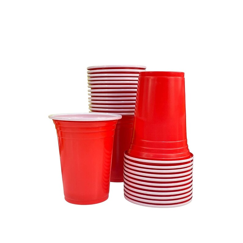 Red Disposable Party Cup 100 Cups Set beer Pong 12oz - Etsy
