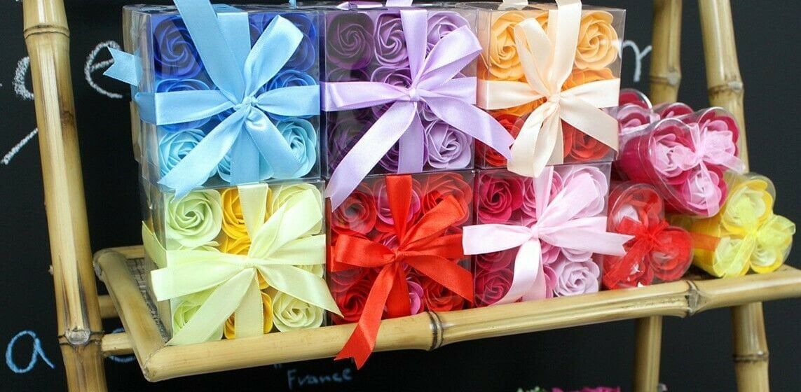 Set of 9 Luxury Soap Flowers in Gift Box for ALL Occasion Home - Etsy UK