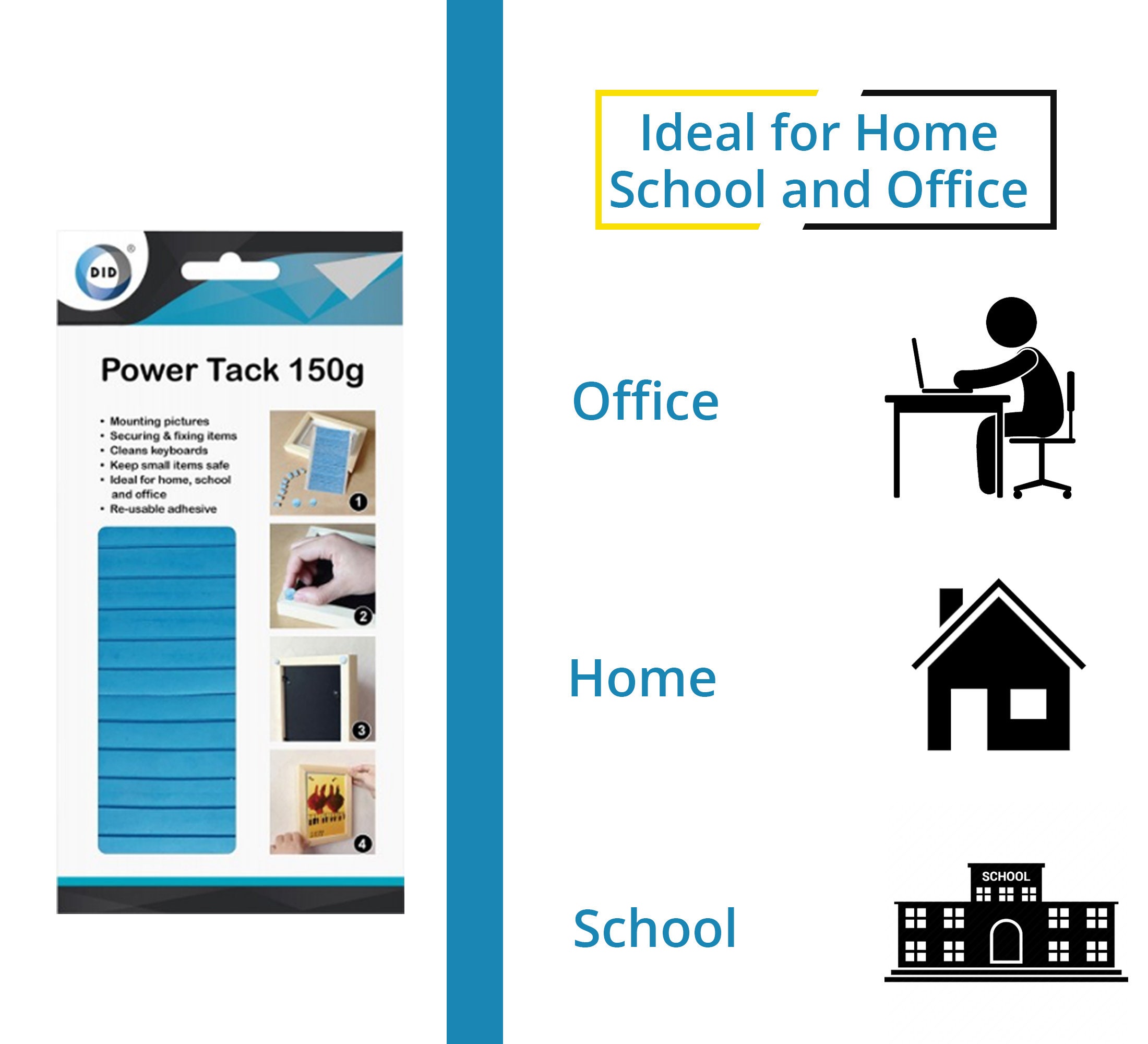 150g Reusable Blue Sticky Stuff Power Tack Strong Adhesive Mounting ...