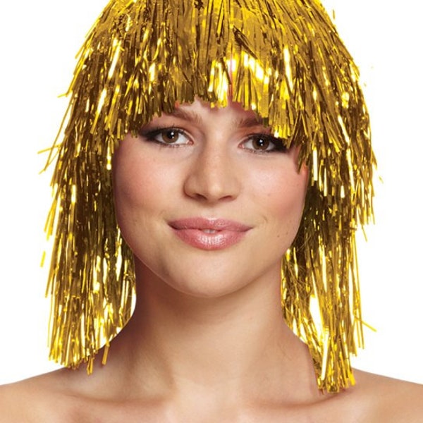 Tinsel Wig - Etsy