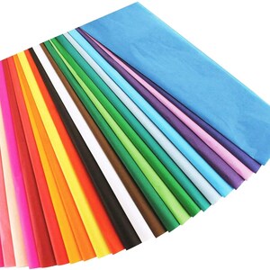 50/100/200 Quality Multi Coloured Tissue Sheets/gift Wrap/ (20" X 30 ...
