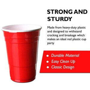 Red Plastic Party Cup | Pool Party | Birthday | All Occasion | American ...