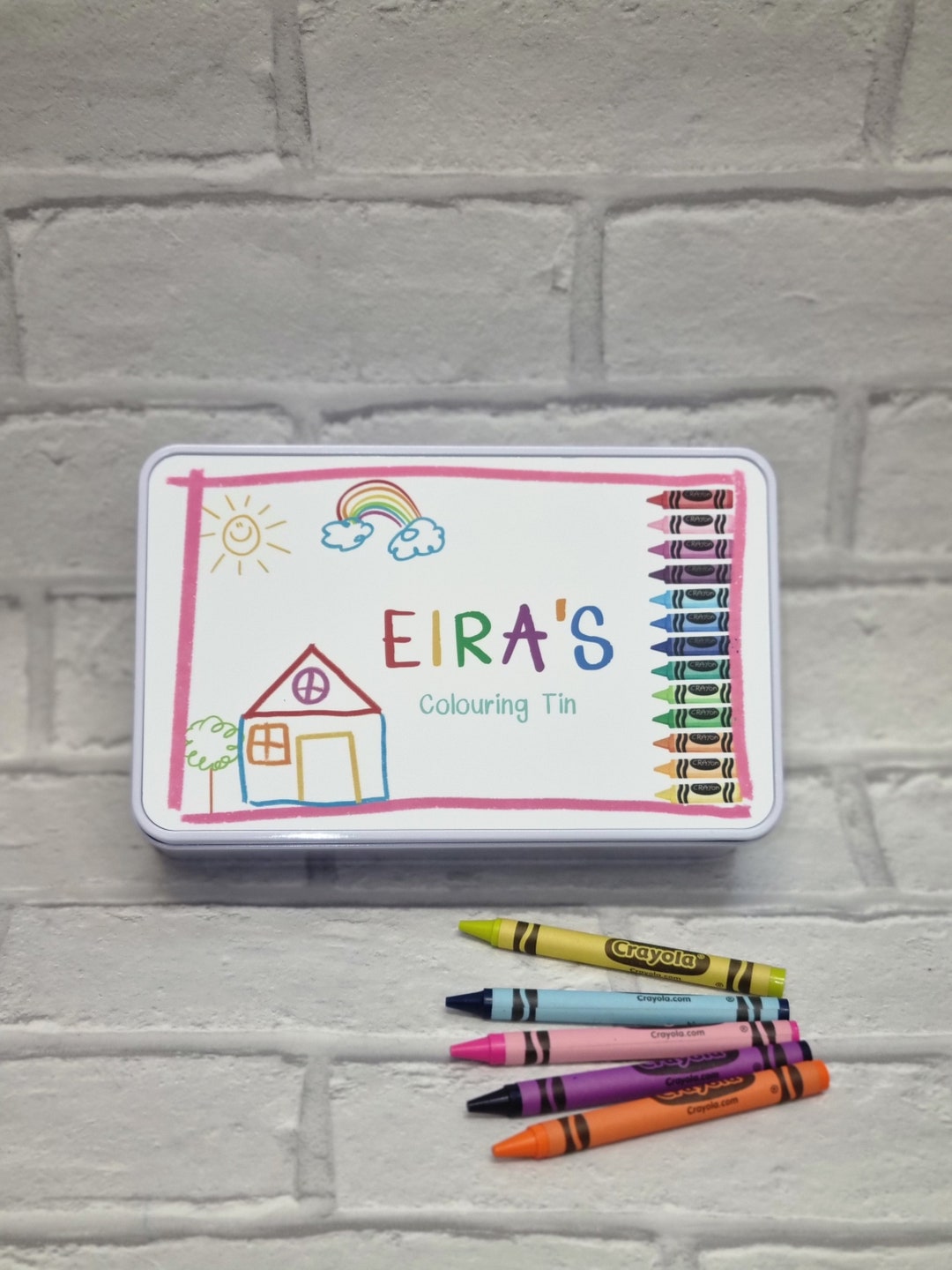 Personalised Colouring Tin - Etsy