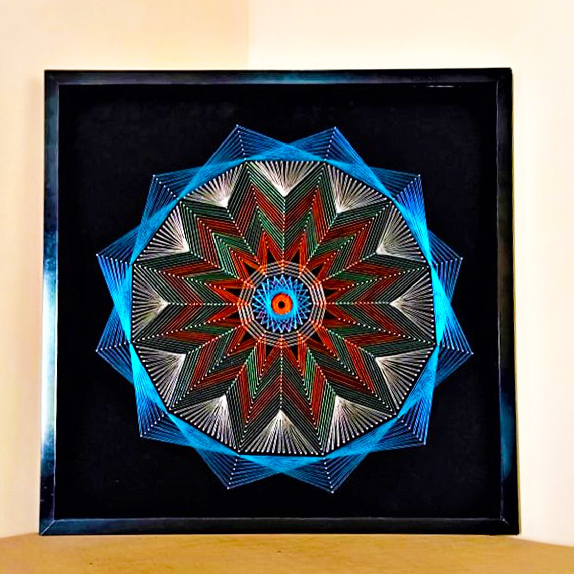 DIY String Art Mandala String Art Kit 3D Sacred Geometry - Etsy Hong Kong