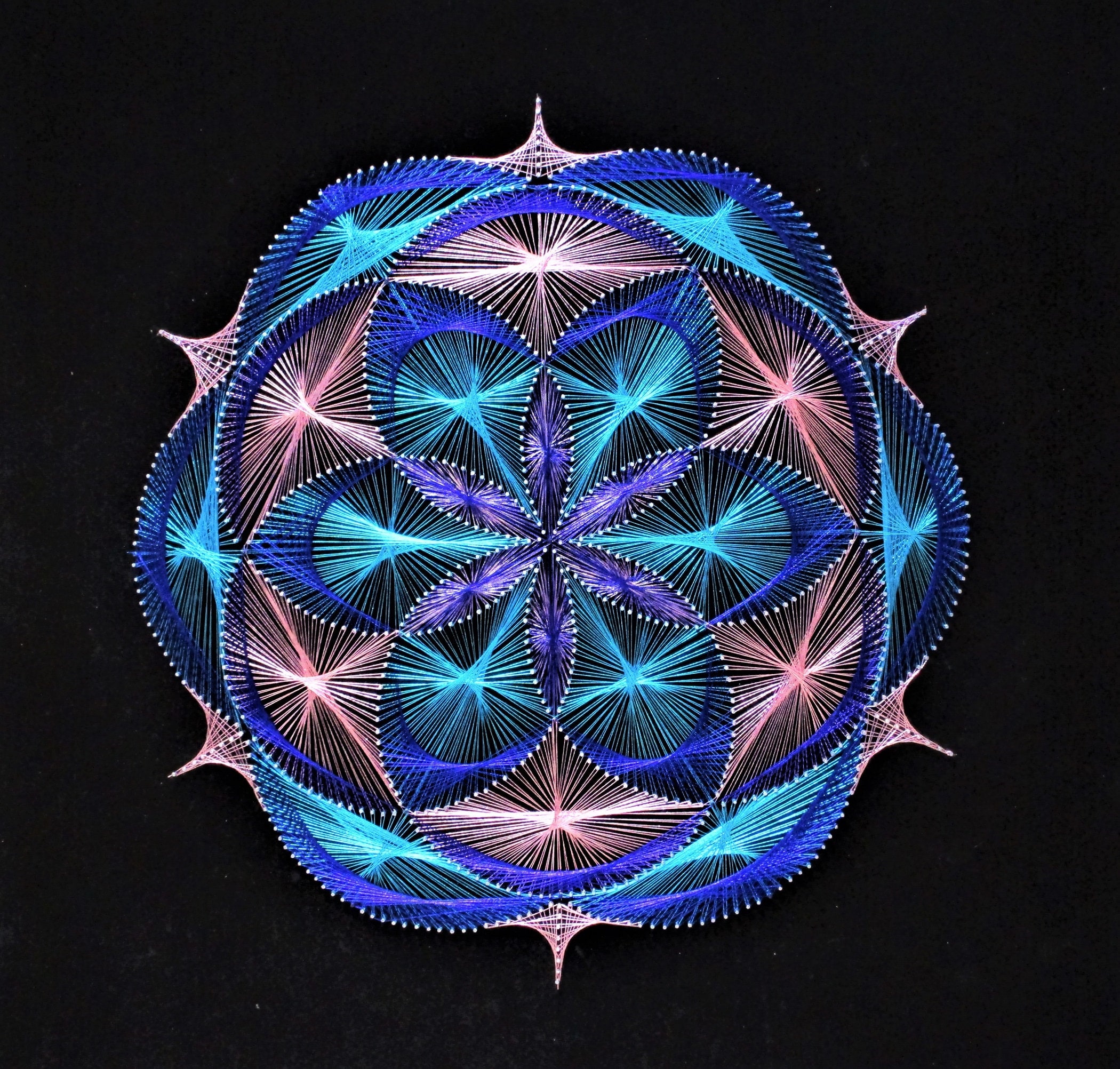 String art mandala sacred geometry home decor Ready | Etsy