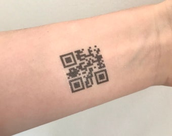 8 CUSTOM Temporary Spotify Code Tattoos - Etsy UK