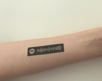8 CUSTOM Temporary Tattoos QR Code - Etsy UK