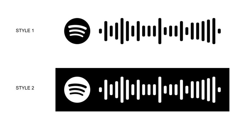 8 CUSTOM Temporary Spotify Code Tattoos - Etsy