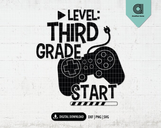 Game on 3rd Grade SVG, SVG Cut File, Third Grade Svg, Back to School ...