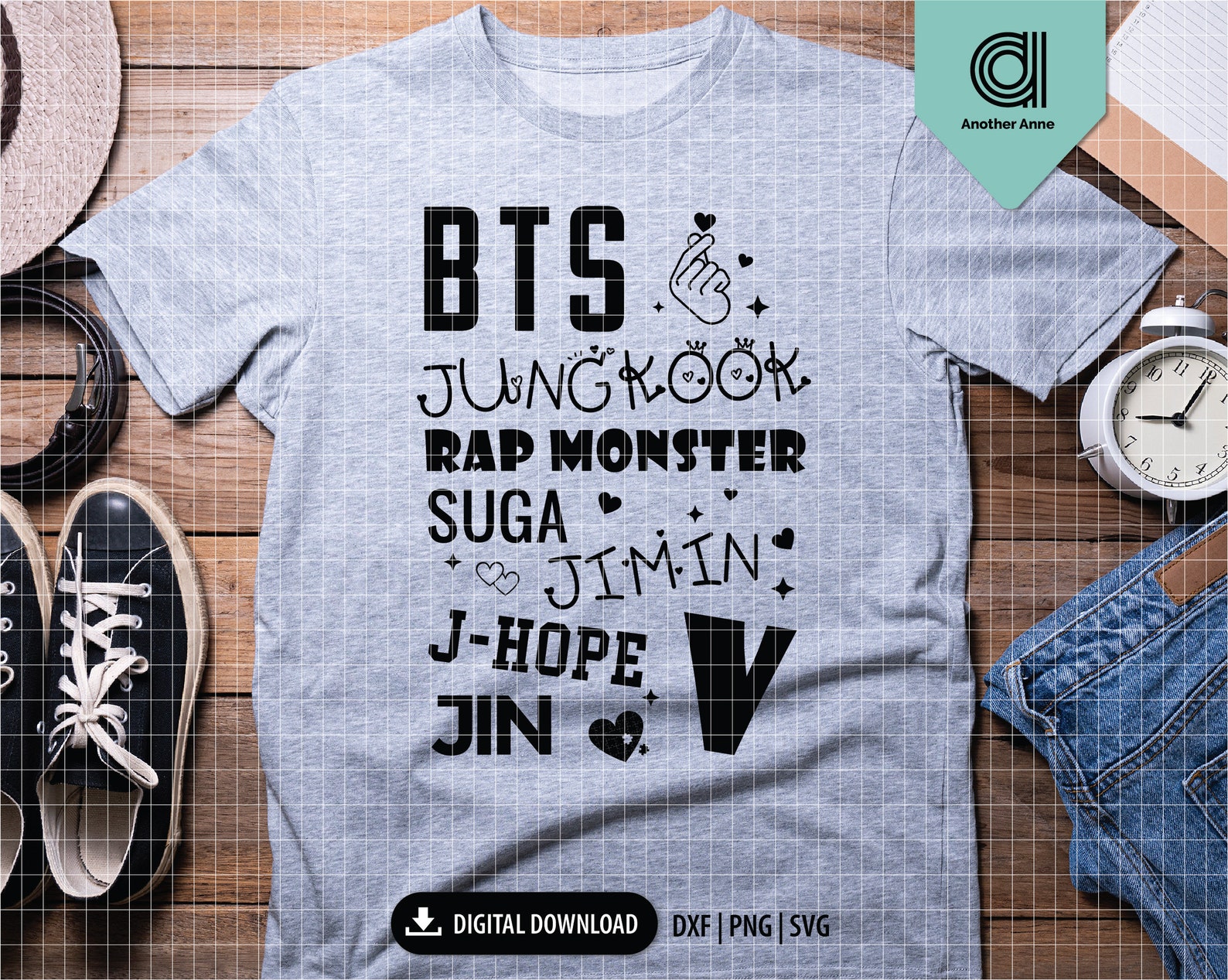 All BTS Member Names SVG BTS Svg Gift for Friends Gift - Etsy Hong Kong