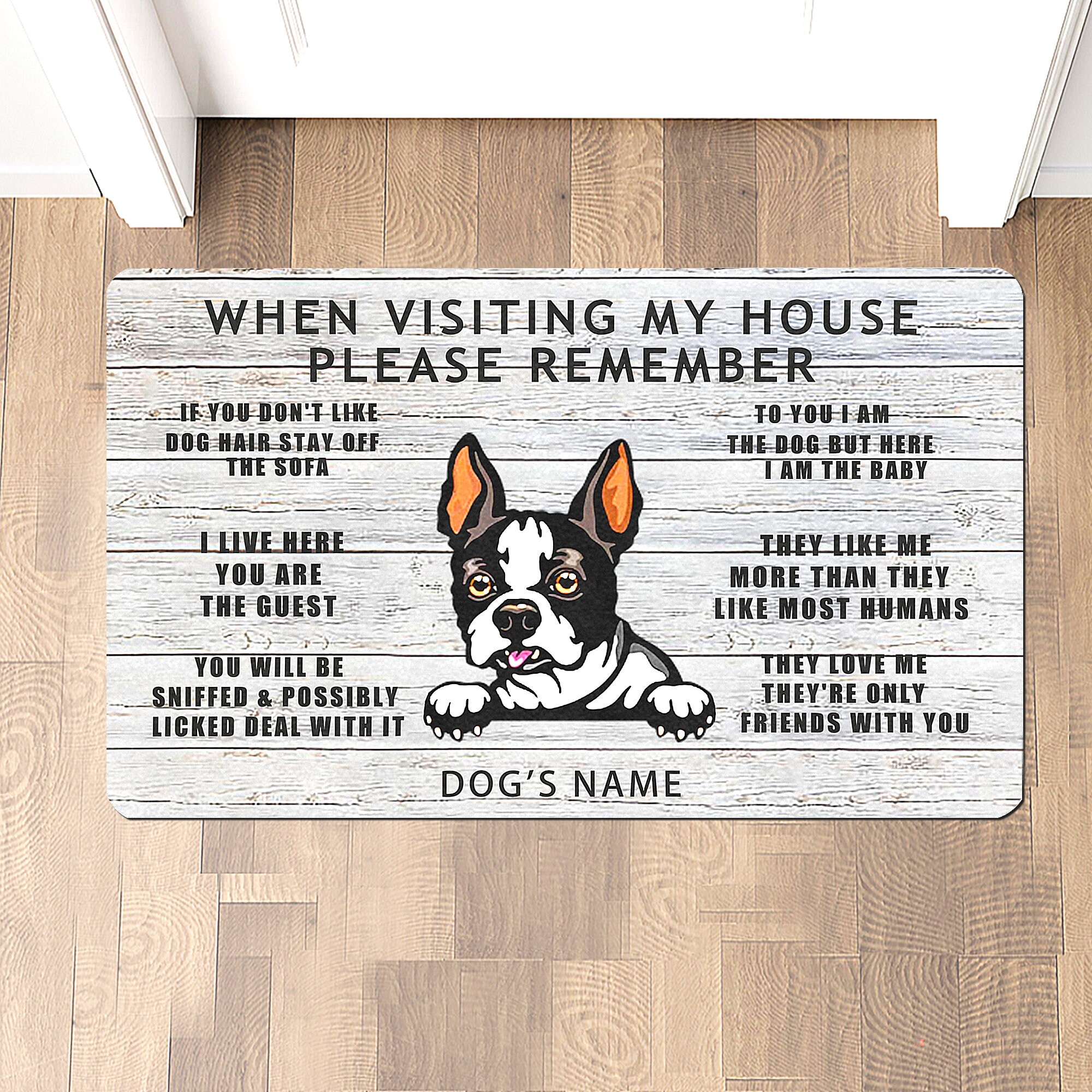 Personalized Dog Breed Doormat: Custom Pet Welcome Mat - Etsy