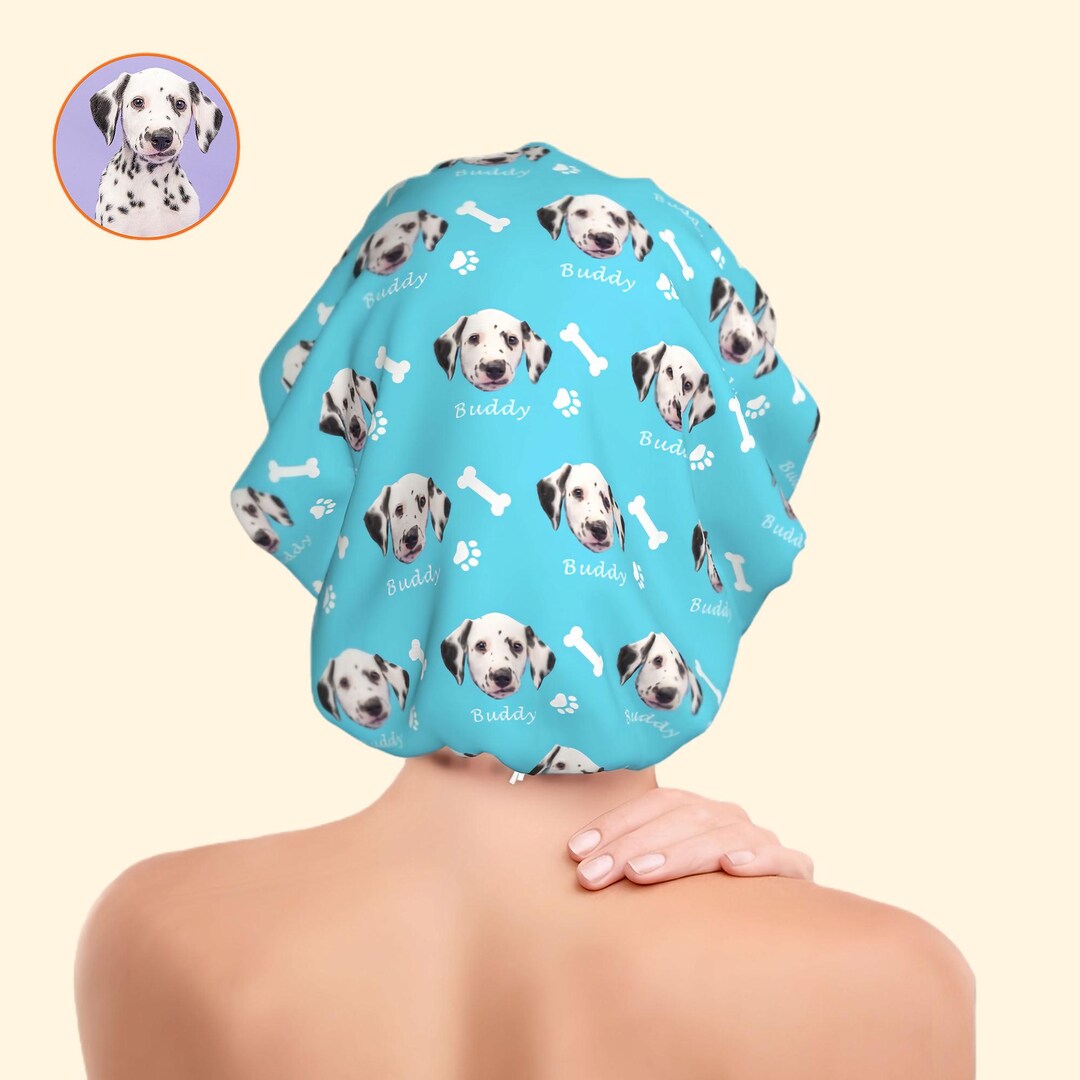 Custom Petbone Bonnet With Photo and Name Satin Bonnet Fits for All ...