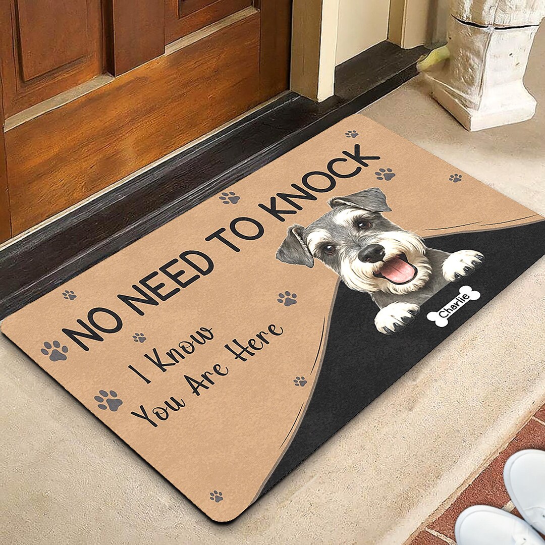 Personalized Dog Doormat: Funny Welcome Mat, Custom Pet Portrait - Etsy