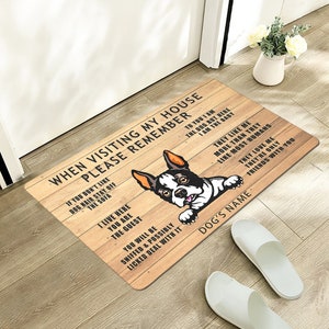 Personalized Dog Breed Doormat: Custom Pet Welcome Mat - Etsy