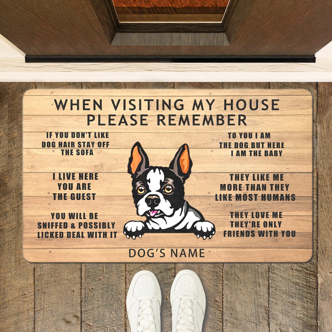 Personalized Dog Breed Doormat: Custom Pet Welcome Mat - Etsy
