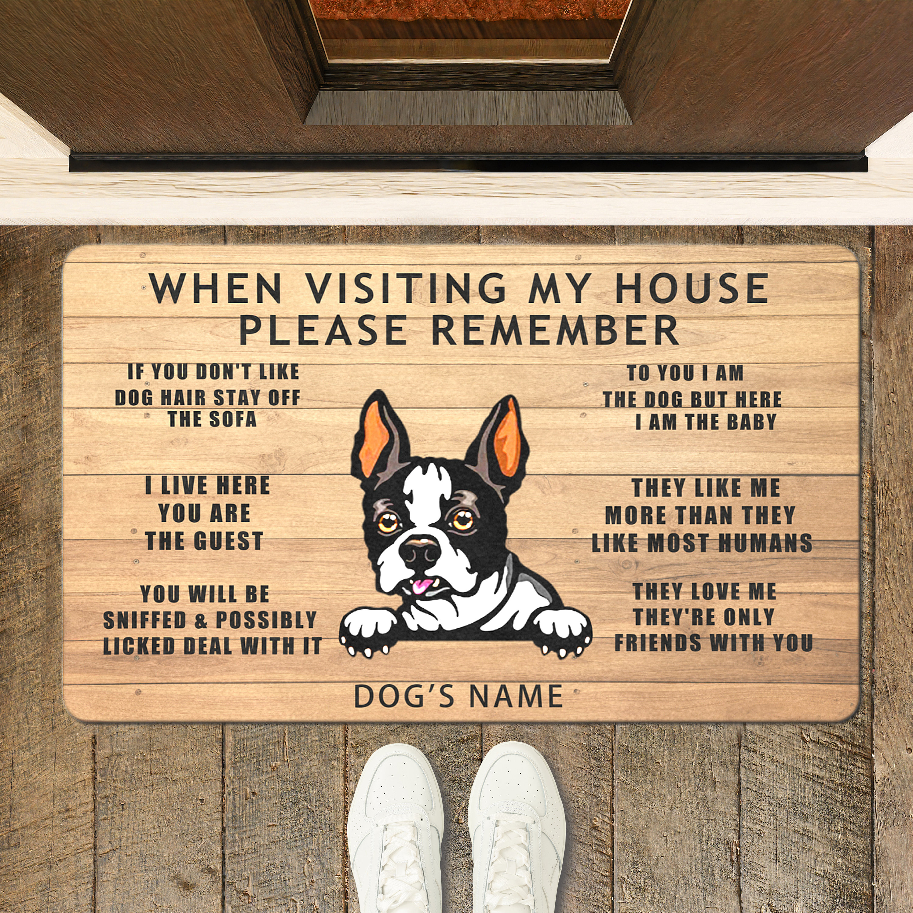 Personalized Dog Breed Doormat: Custom Pet Welcome Mat - Etsy