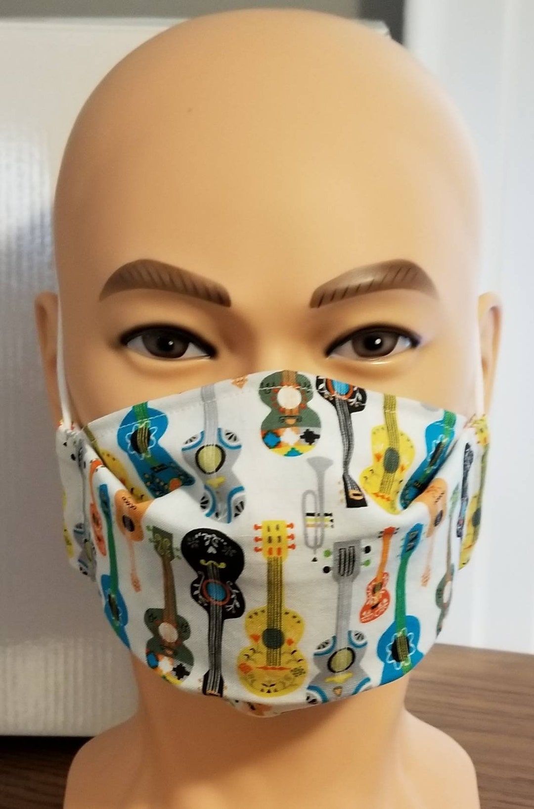 Fiesta Guitar Reusable Face Mask With Filter Pocket and Nose Piece - Etsy