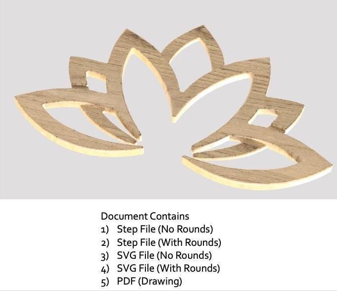 Egyptian Lotus Flower CNC Cut Files - Etsy