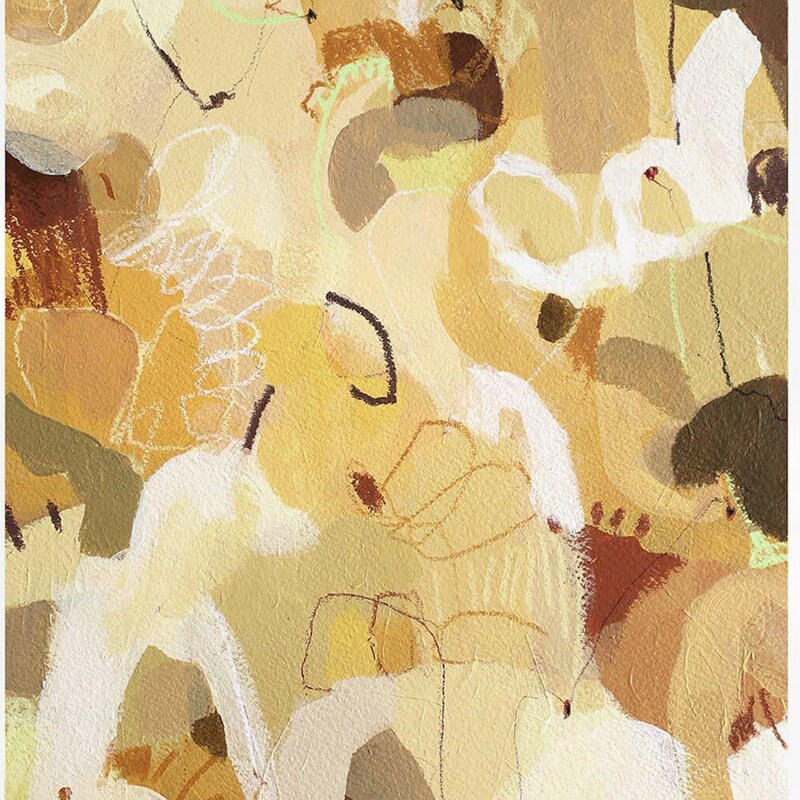 Yellow Abstract - Etsy