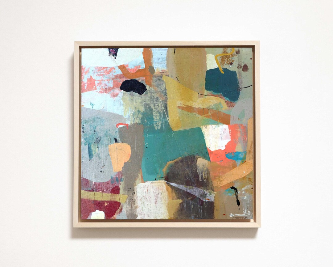 30x30 Cm Original Abstract Painting by Emerging Artist | Contemporary ...