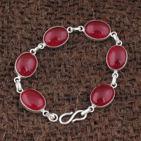 Red Jade Bracelet - Etsy