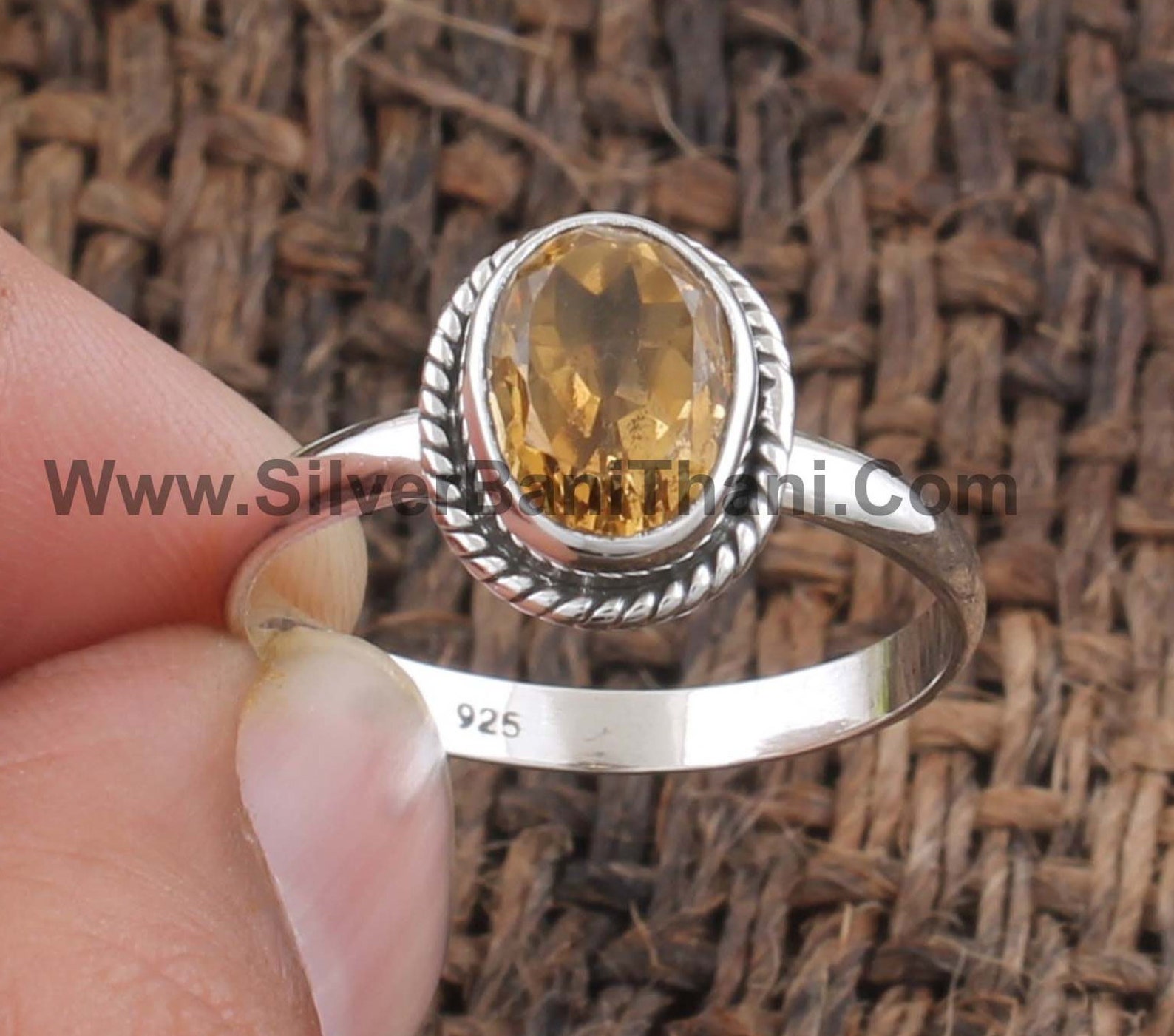 Three Stone Silver Ring Multi Stone Ring 925 Sterling Silver - Etsy